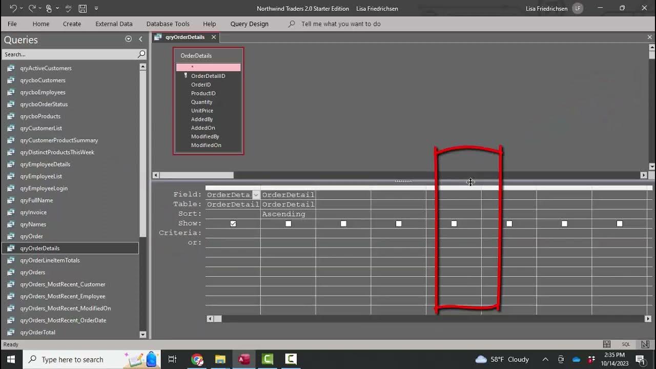 Microsoft Access: Missing Query Grid - YouTube