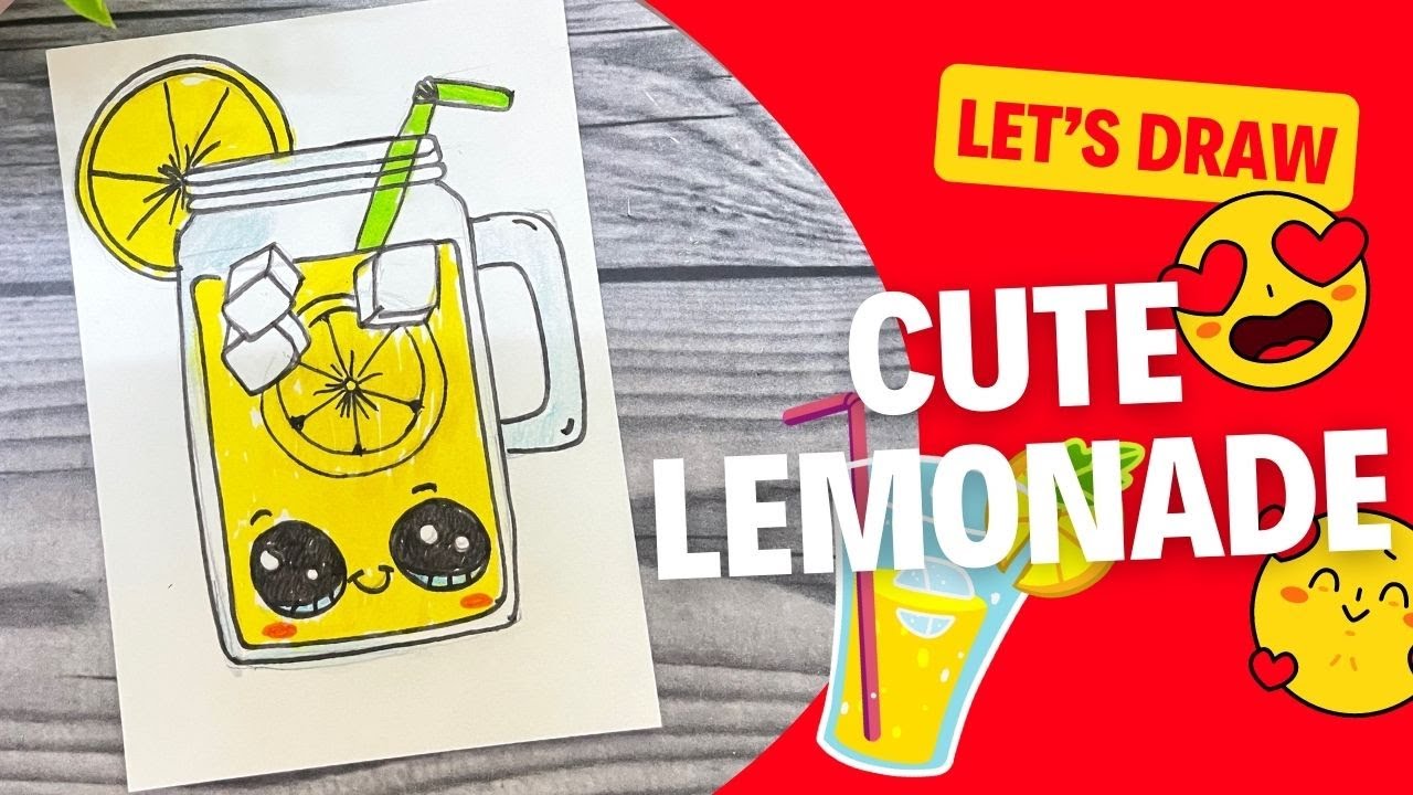 Let’s draw a cute lemonade - YouTube