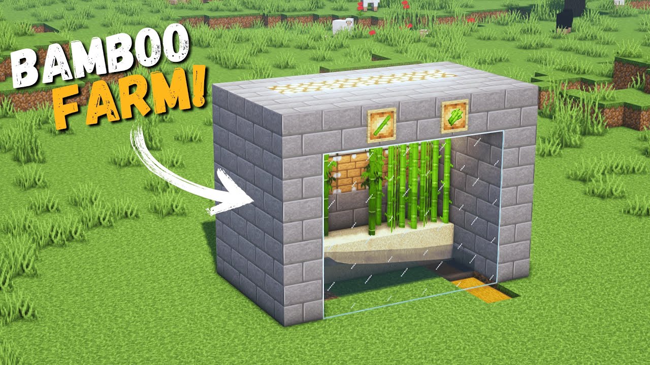 How to Make a Bamboo/Sugar Cane Farm in Minecraft - Minecraft Farm ...
