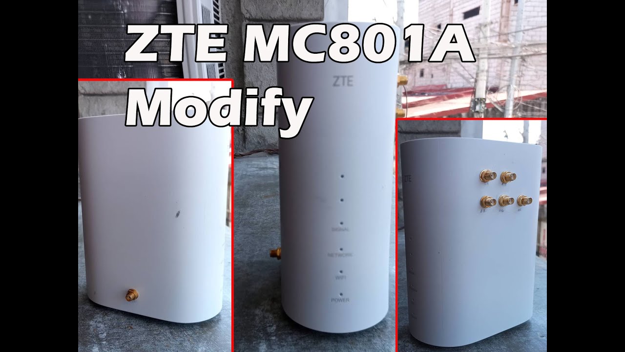 zte mc801A modify - YouTube