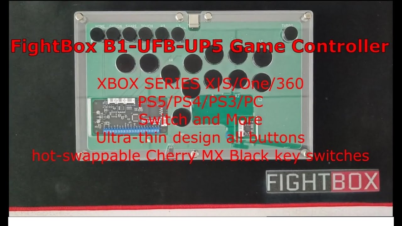 FightBox B1-UFB-UP5 Game Controller Playing Street Fighter IV On XBOX ...