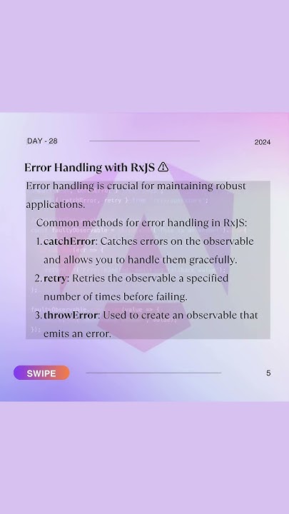 Day - 28 Angular Advanced RxJS Operators 📈 - #shorts #angular #coding - YouTube