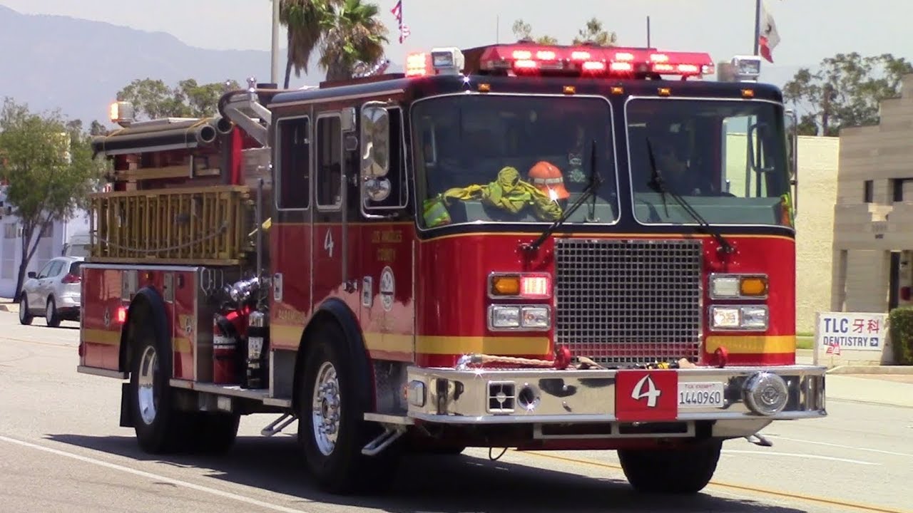 LACoFD Engine 4 Responding - YouTube