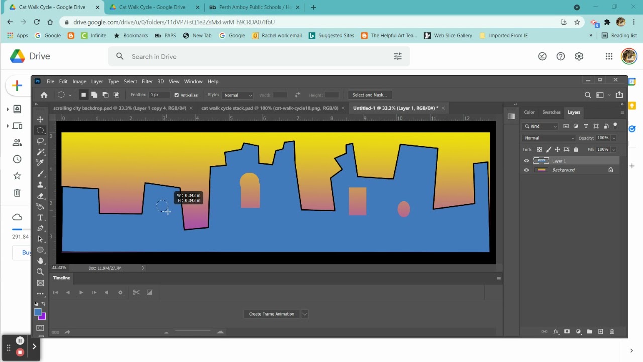 How to create a scrolling background for animation using Photoshop ...
