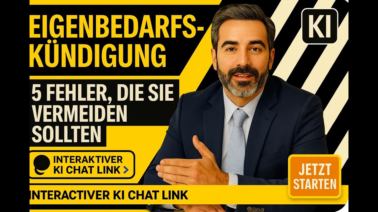 Eigenbedarfskündigung: 5 Fehler, die Sie unbedingt vermeiden sollten ...