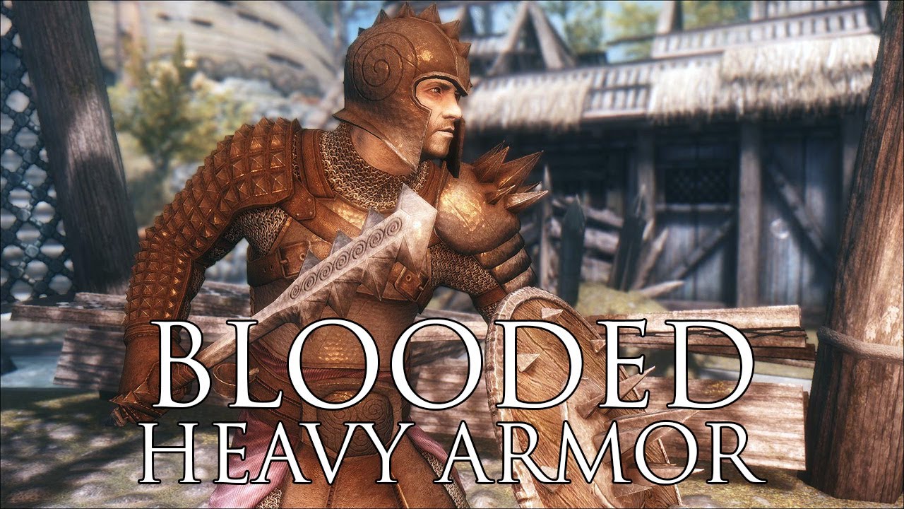TES V - Skyrim Mods: Blooded Heavy Armor - YouTube