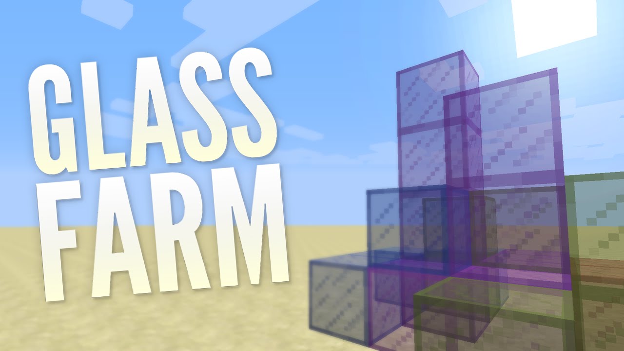 Minecraft :: Fastest Way To Farm Glass In Minecraft 1.8!! - YouTube