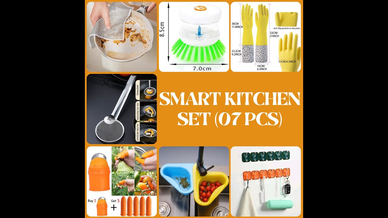Smart Kitchen Set (07Pcs) - YouTube