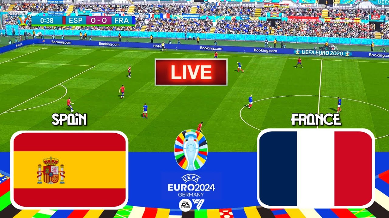 LIVE🔴| SPAIN vs FRANCE || UEFA Euro 2024 SEMI-FINAL || Live Football ...