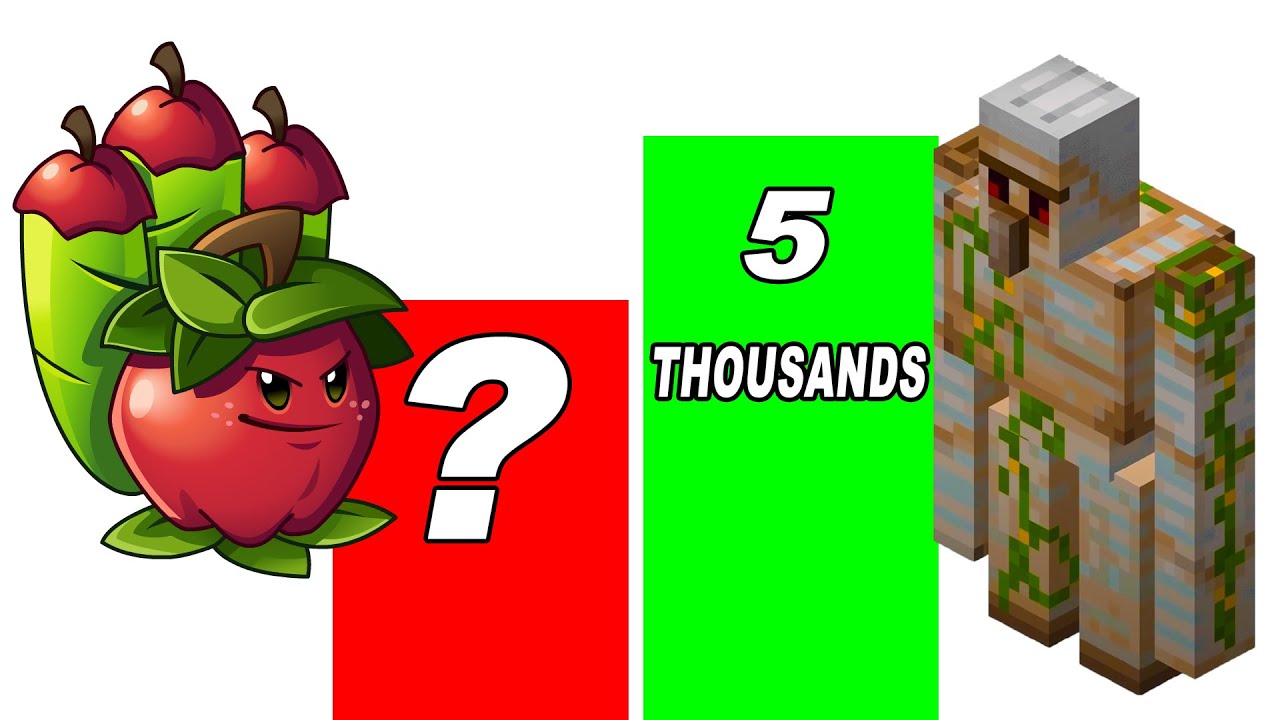 PLANTS VS MINECRAFT Power Levels 🔥 #powerlevels - YouTube