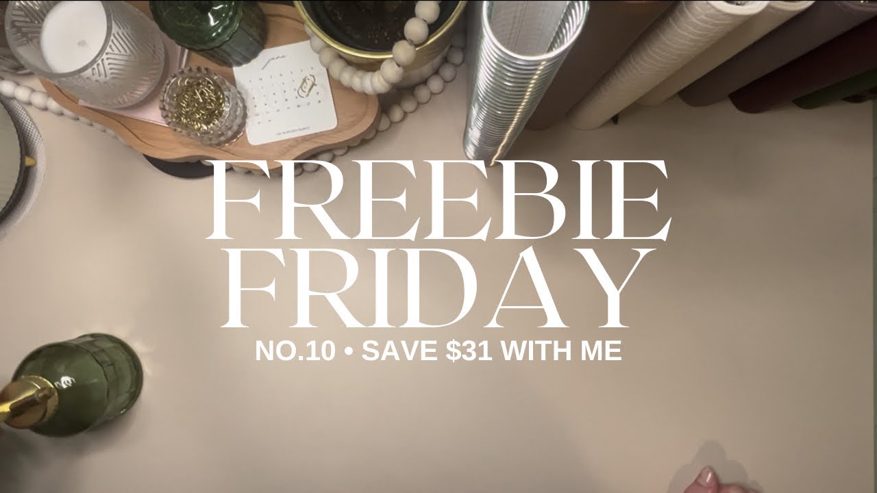 Freebie Friday No. 10• Save $31 with me - YouTube