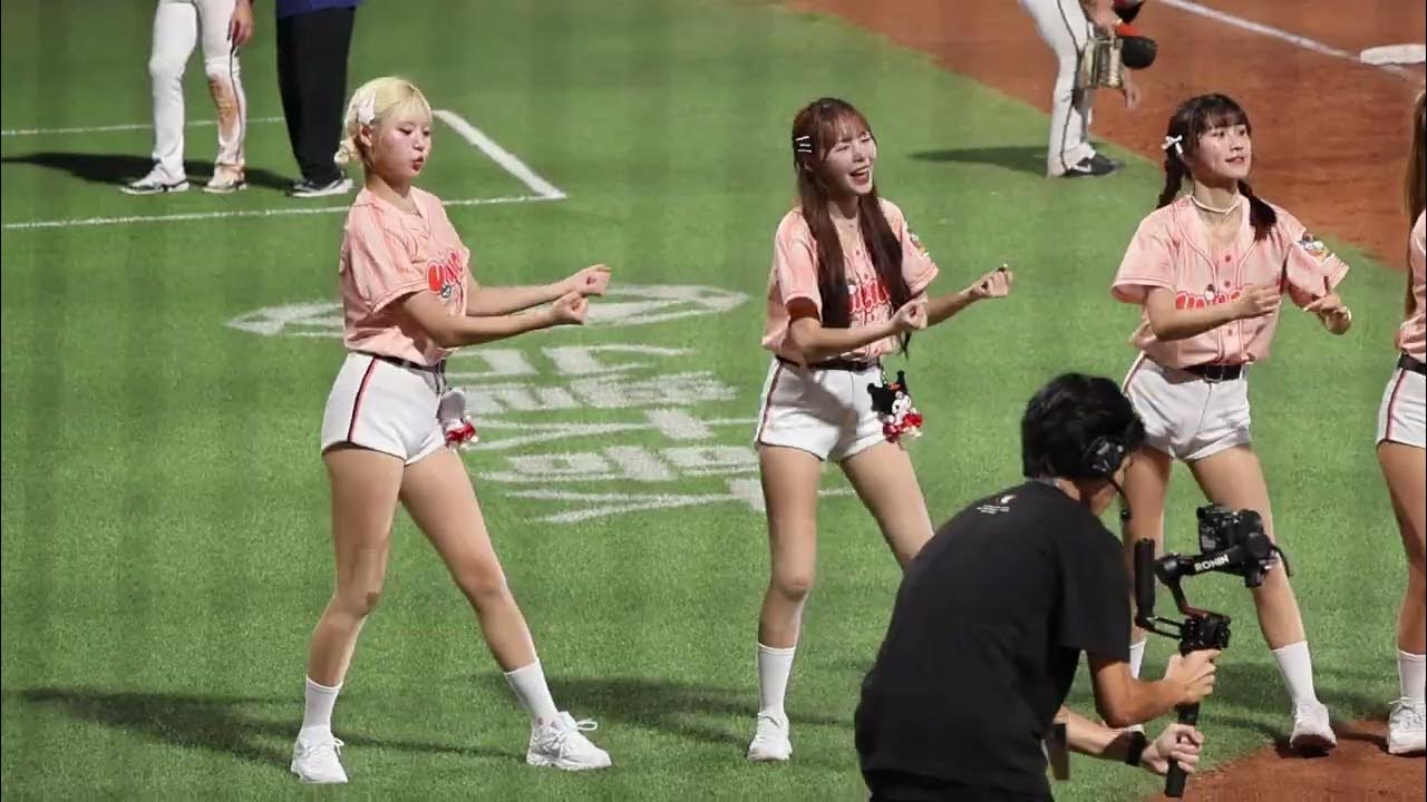 2025.07.16 統一獅新莊主場Uni Girls 文慧真 문혜진 & 安惠志 안혜지🧡 至霸天下 AAOA - YouTube