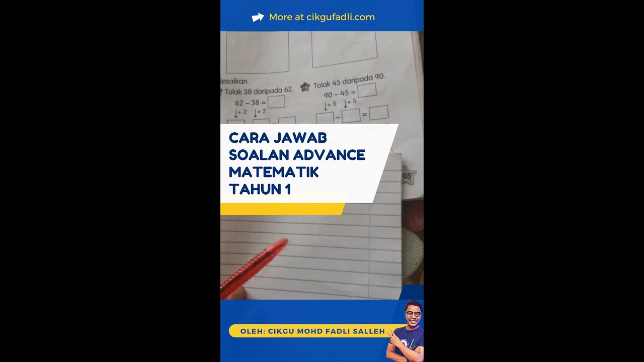 Cara Jawab Soalan Advance Matematik Tahun 1 - YouTube