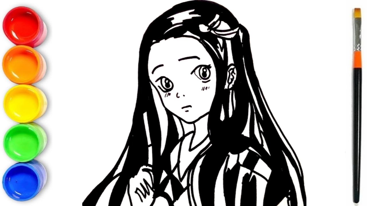 How To Draw Nezuko (Human) -Drawing Nezuko Kamado | Demon Slayer - YouTube