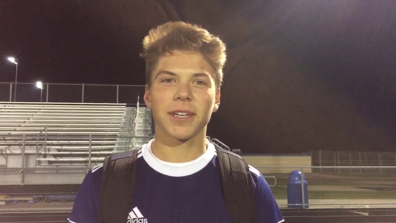 Bay Port’s Brock Freeman discusses his two goals - YouTube