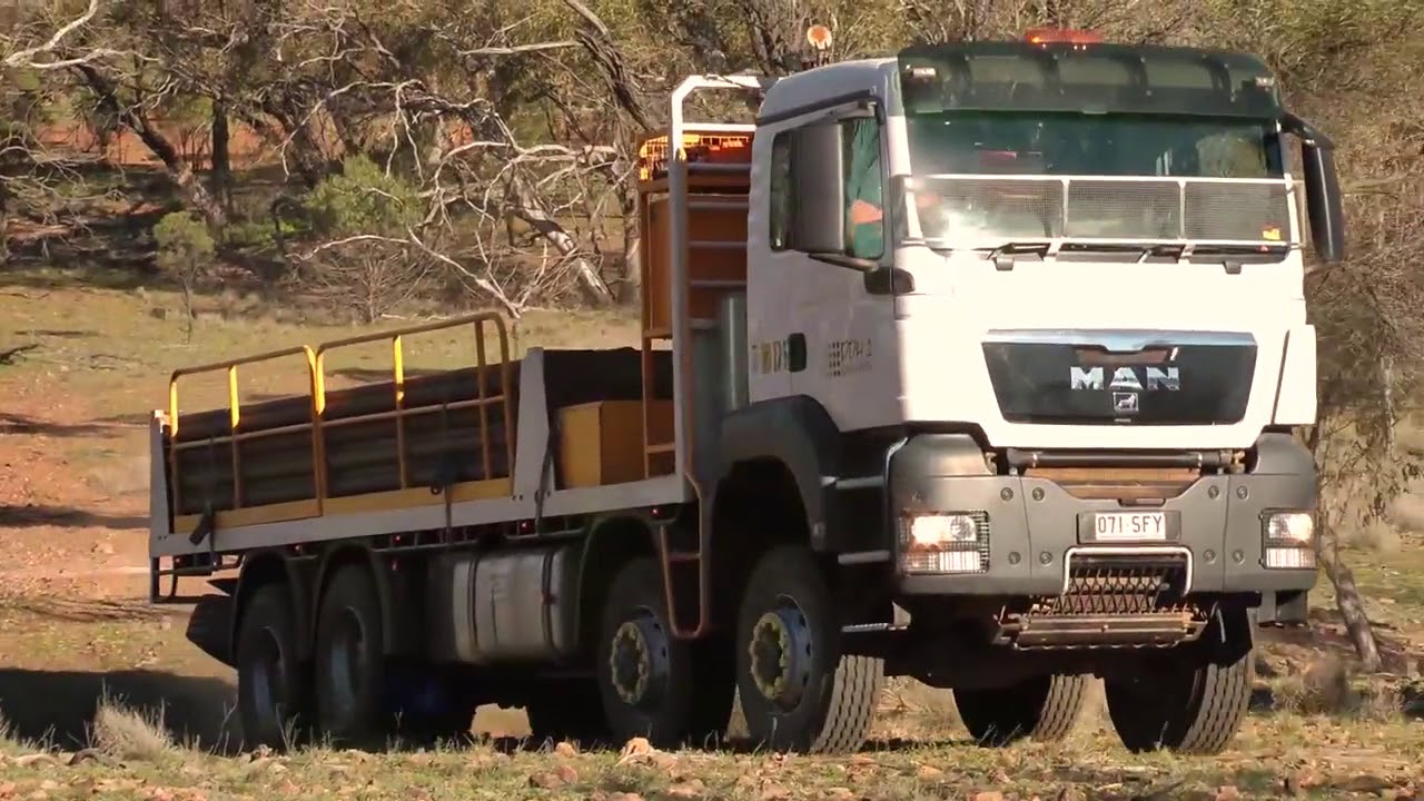 MAN TGS 8x8 DDH1 Drilling - YouTube