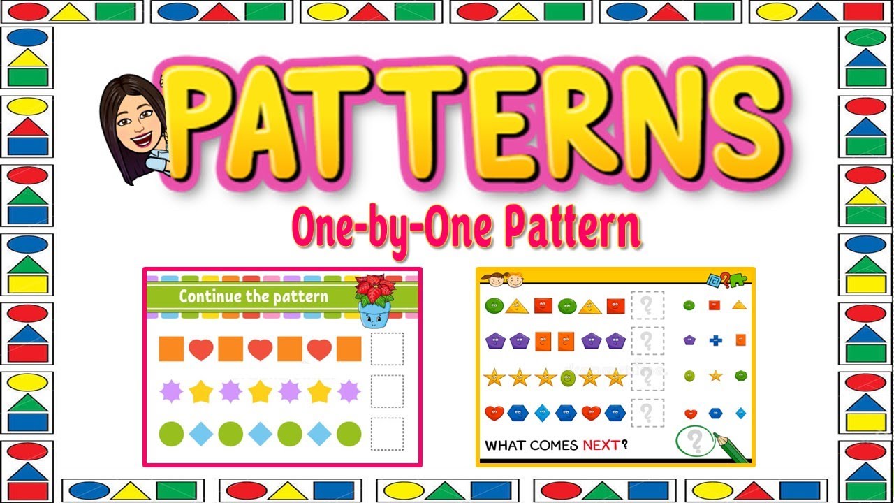 Patterns One by One Pattern Kindergarten Math