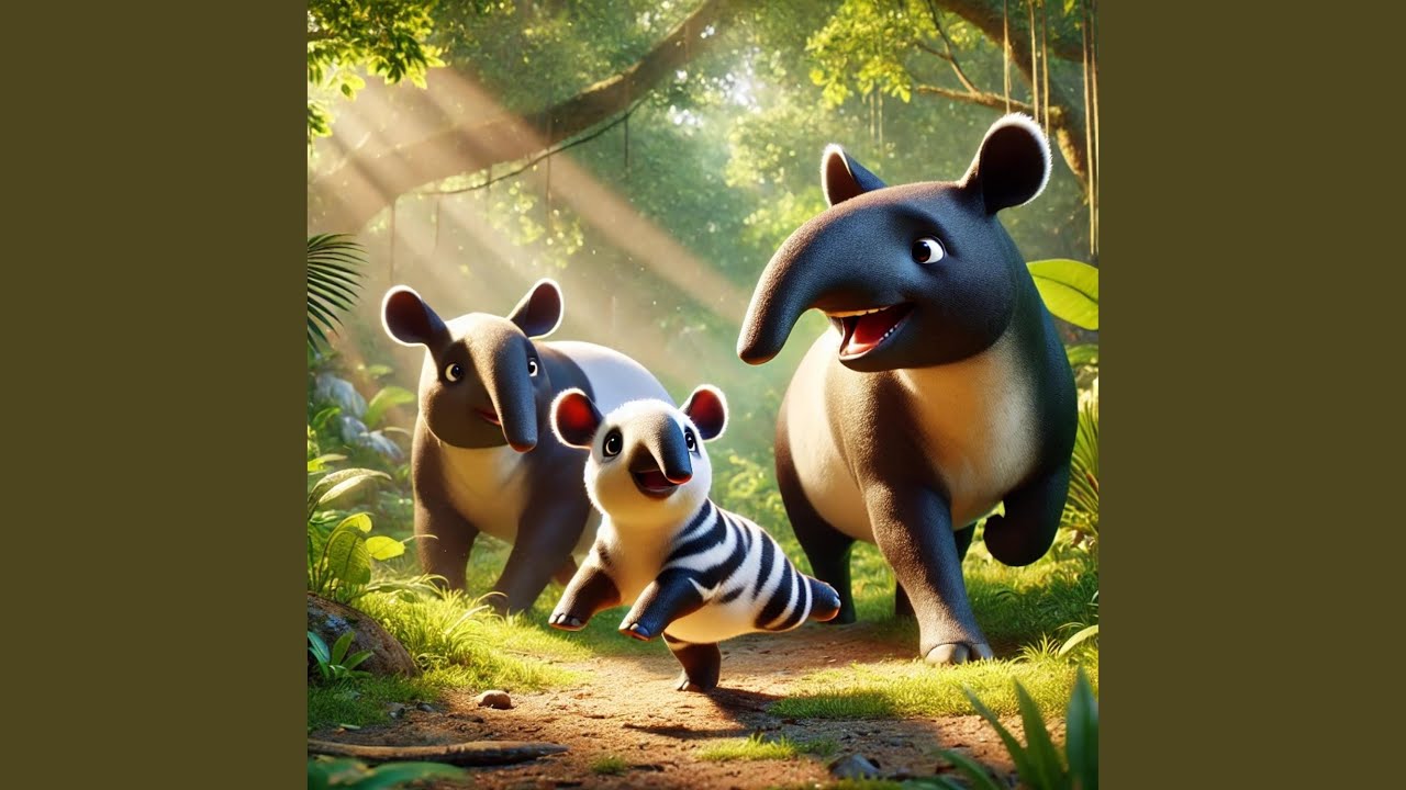 The Malayan Tapir (Tapirus indicus) Song for Kids | Nursery Rhymes ...