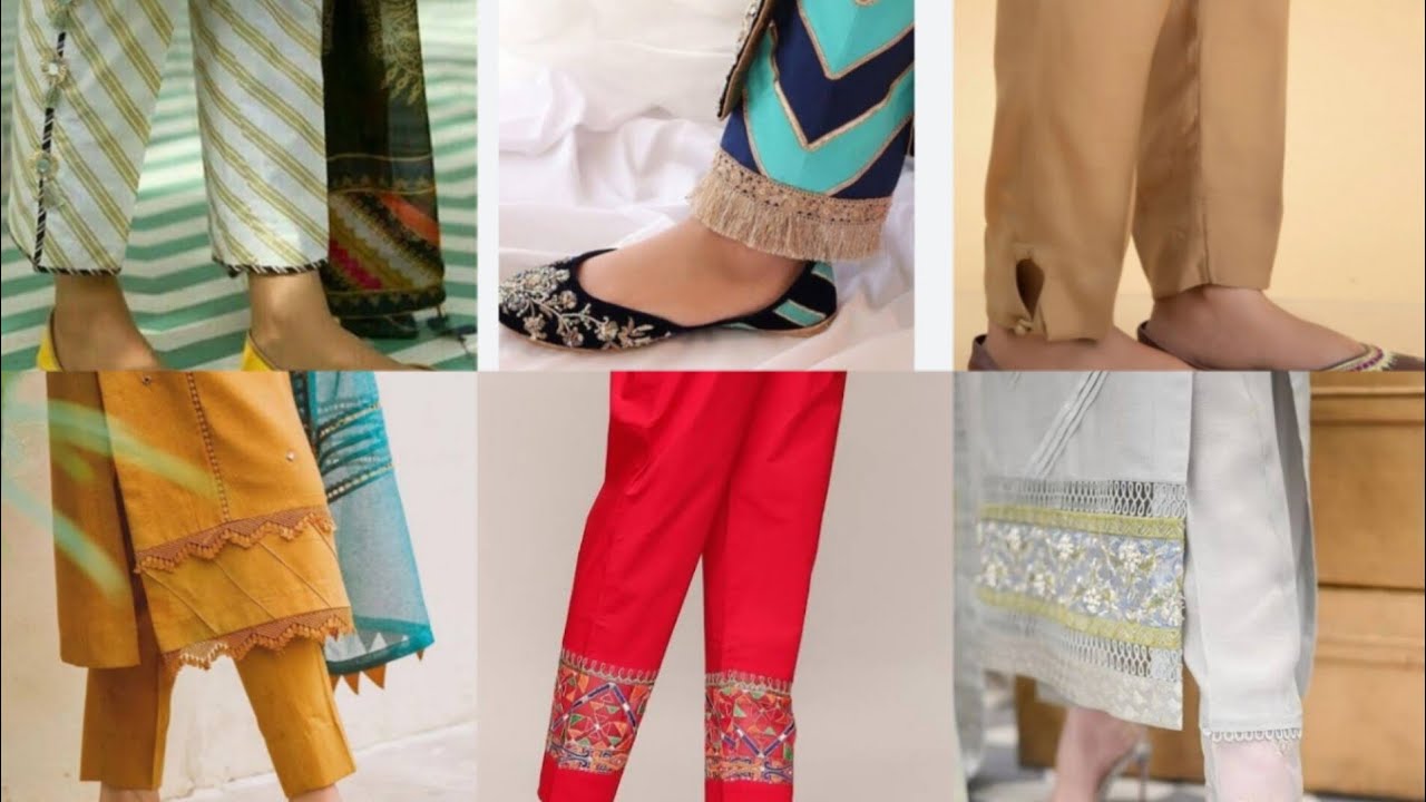 Latest and Trending Pant Bottom Designs ||2023 straight pant ideas ...