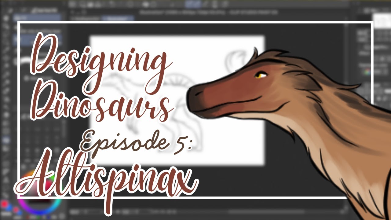 Altispinax 🍁🤎 Designing Dinosaurs: Episode 5 (Speedpaint) - YouTube
