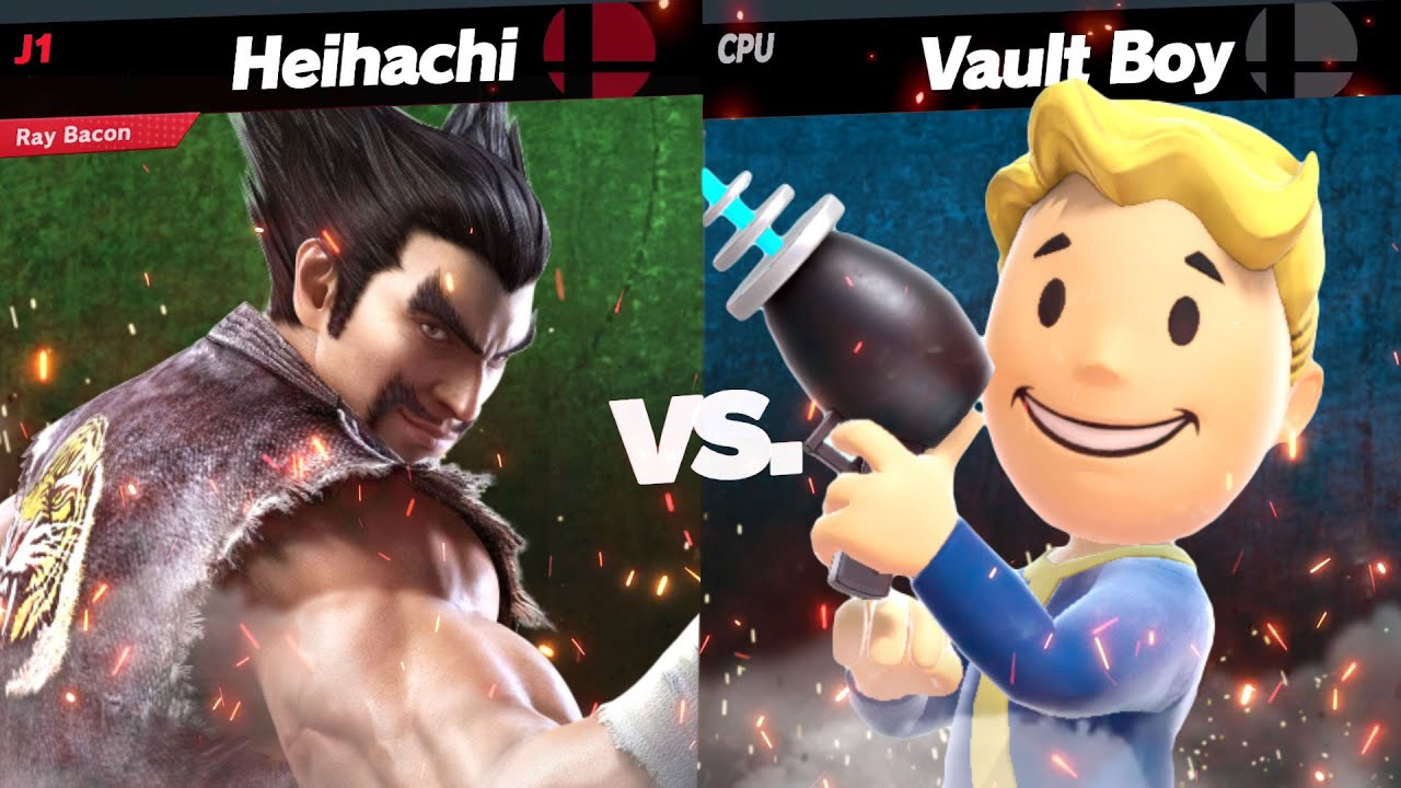 VAULT BOY (Fallout) VS HEIHACHI (Tekken) 💥 Super Smash Bros ULTIMATE ...