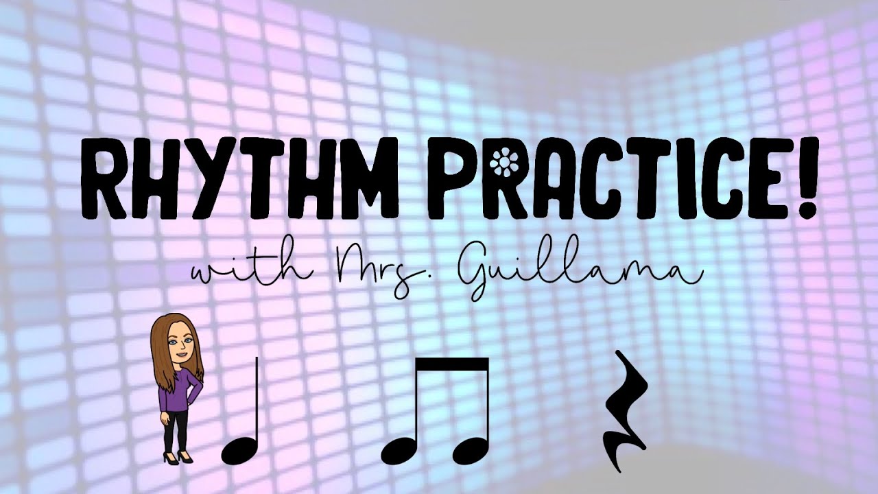Rhythm Practice (Quarter Notes, Eighth Notes, Quarter Rests) with ...