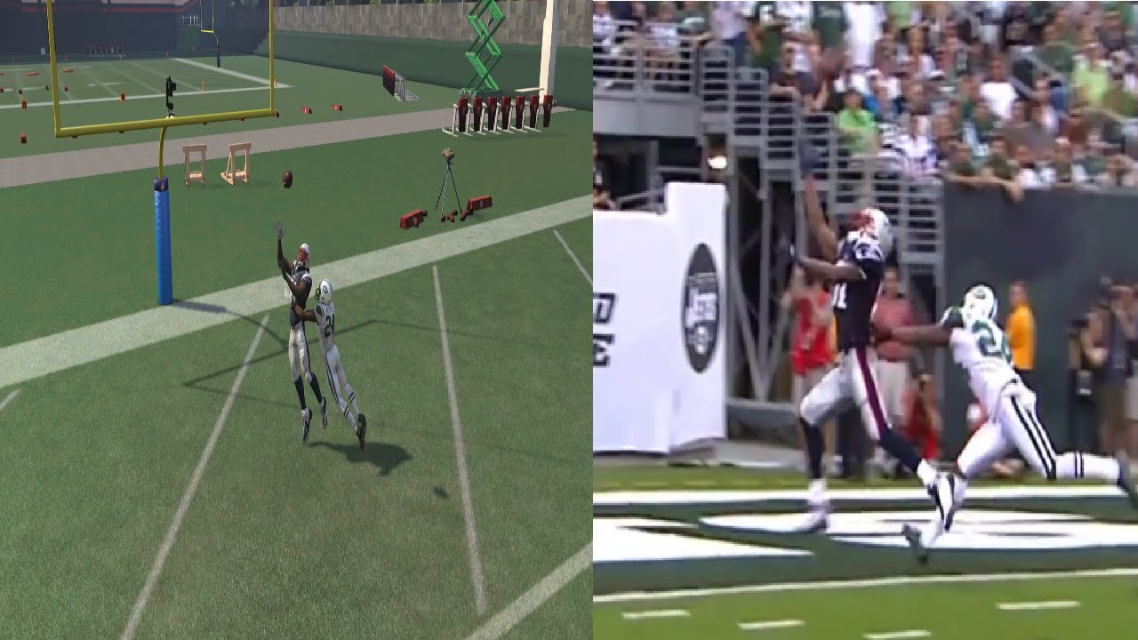 Randy Moss One Handed Catch over Darrelle Revis in Madden 16 | NFL ...