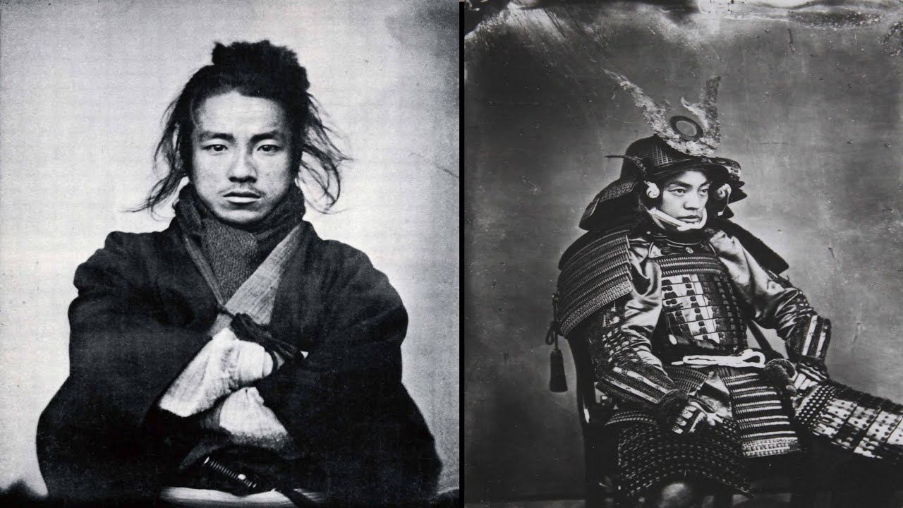 The last Japanese samurai in color images, 1860-1900, Rare world - YouTube