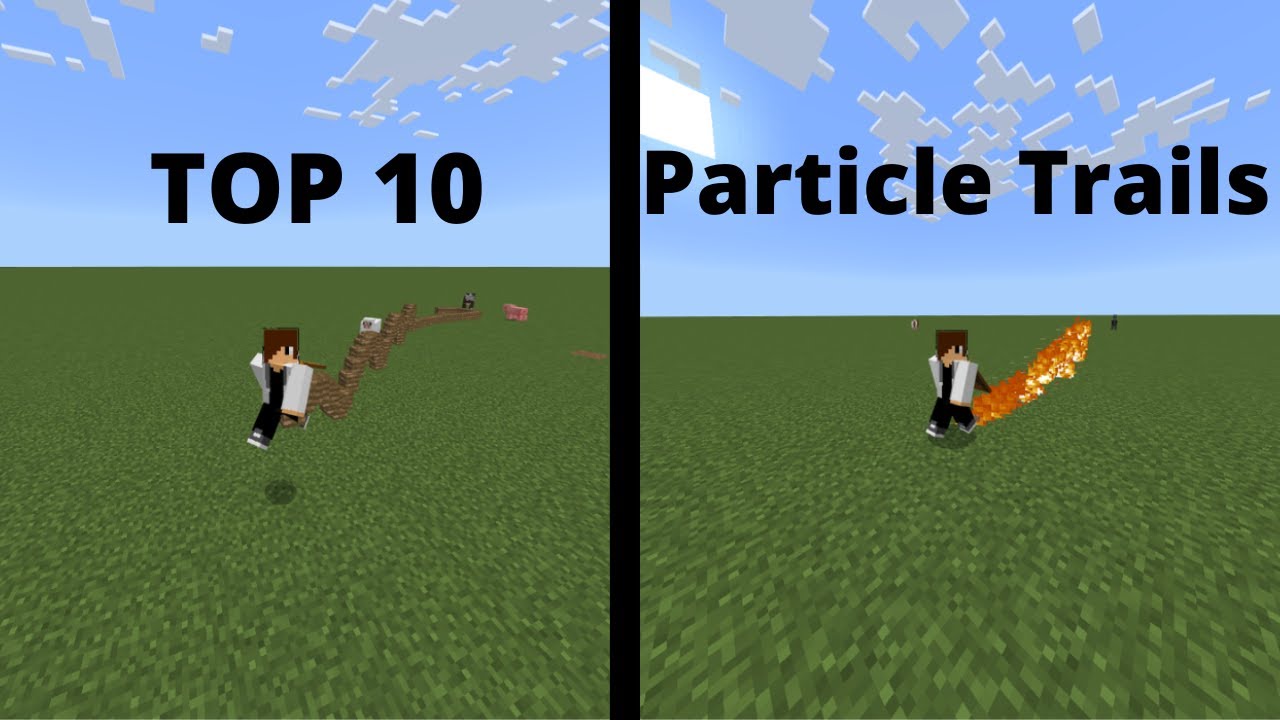Top 10 Particle Trails In Minecraft Bedrock - YouTube