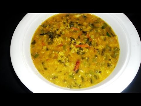 How to Cook Easy Bachchali Kura Pappu (బచ్చలి కూర పప్పు) .:: by Attamma ...