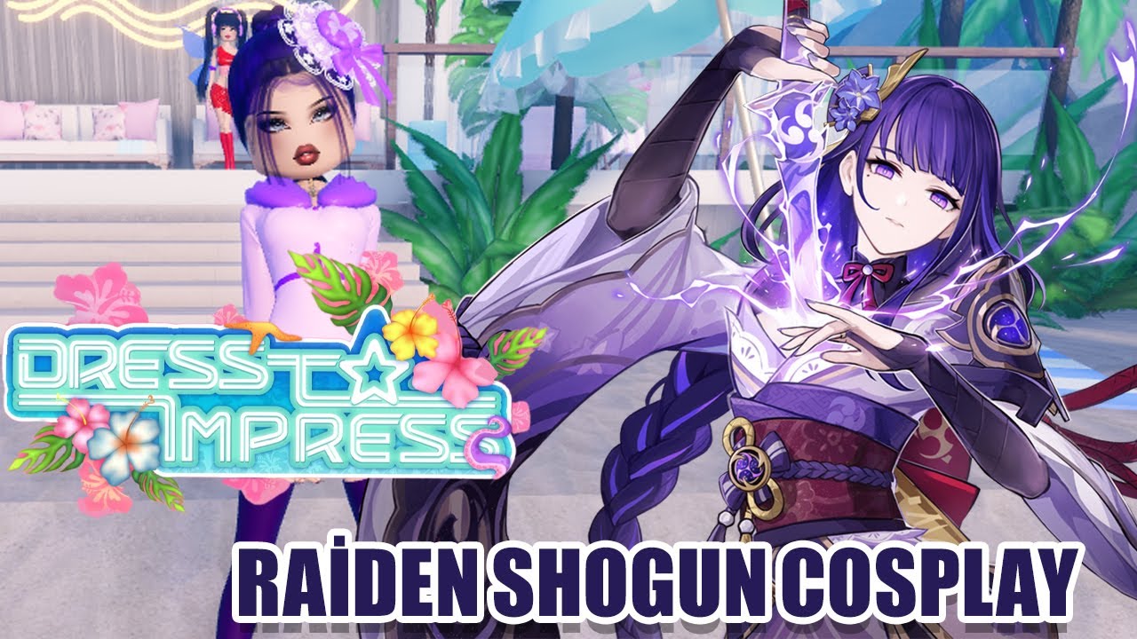 RAİDEN SHOGUN GENSHİN İMPACT COSPLAY DRESS TO İMPRESS #roblox # ...