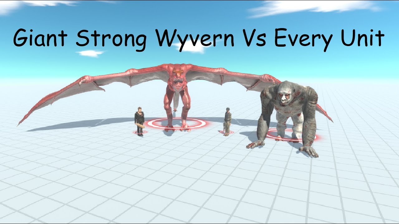 Giant Strong Wyvern Vs Every Unit ARBS |Animal Revolt Battle Simulator ...