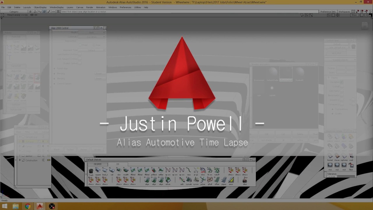 Autodesk Alias CAD - Automotive Wheel - Time Lapse - YouTube