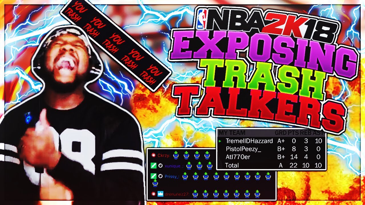 2 TRASH TALKERS EXPOSED IN NBA 2K18! I DROPPED 10 ASSISTS ON THEM ...