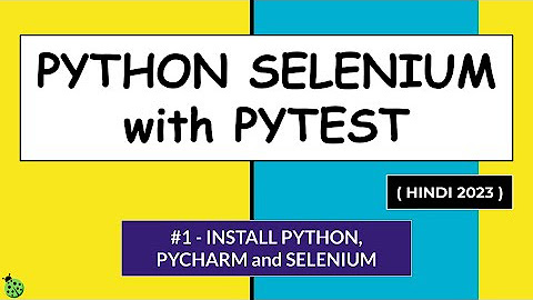 Selenium Python Hindi Tutorial (2023) - YouTube
