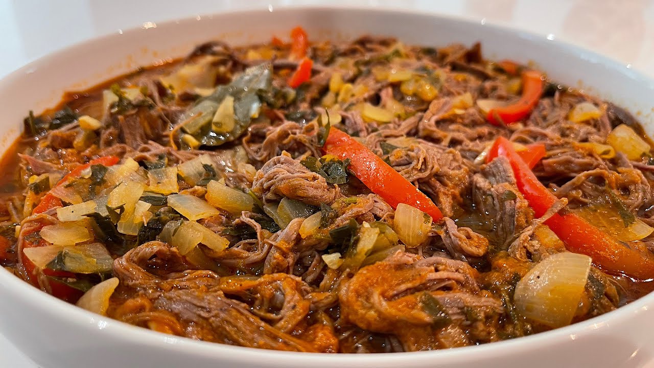 My Cuban Abuela’s Ropa Vieja Recipe | Cuban Style Shredded Beef - YouTube