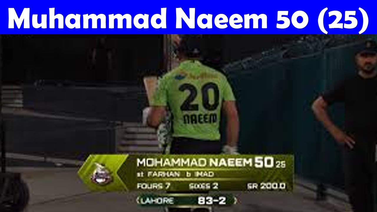 Muhammad Naeem 50 (25) psl 2025 - YouTube