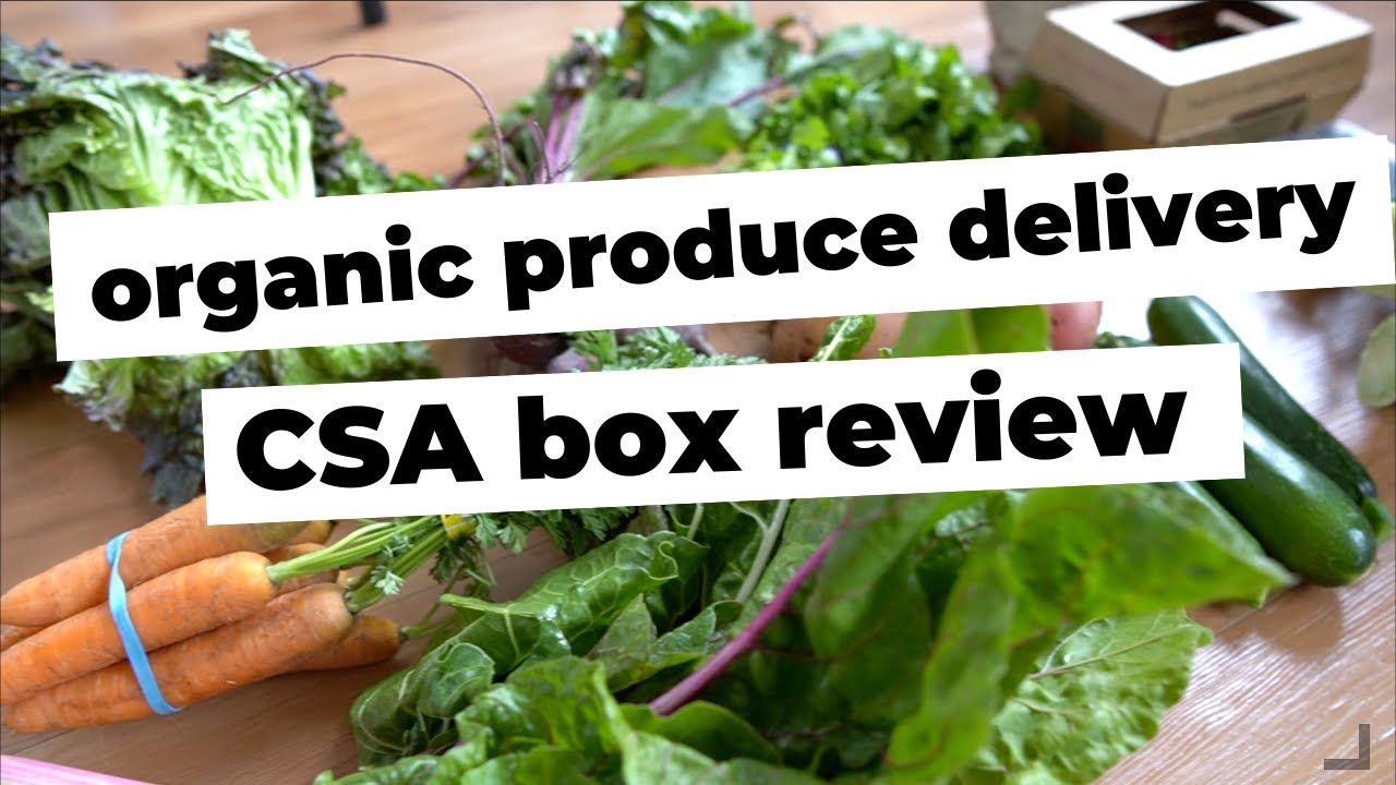 ORGANIC PRODUCE DELIVERY CSA FARM BOX REVIEW FARM TO TABLE - YouTube