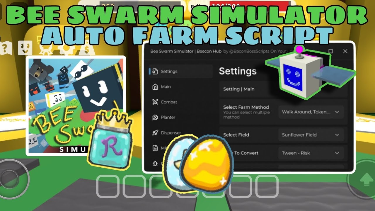 New! Bee Swarm Simulator Script | Beecon Hub | Mobile & PC - YouTube