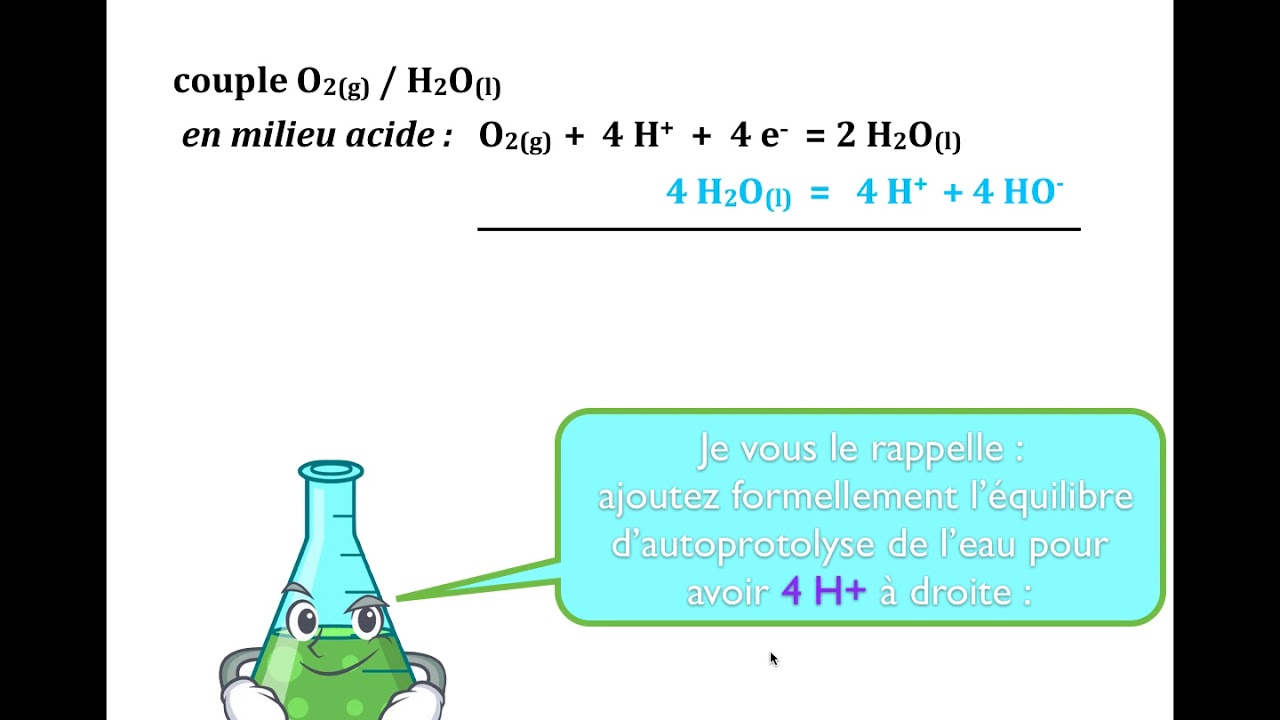 Chimie at'home : les couples rédox de l'eau - partie 4 - YouTube