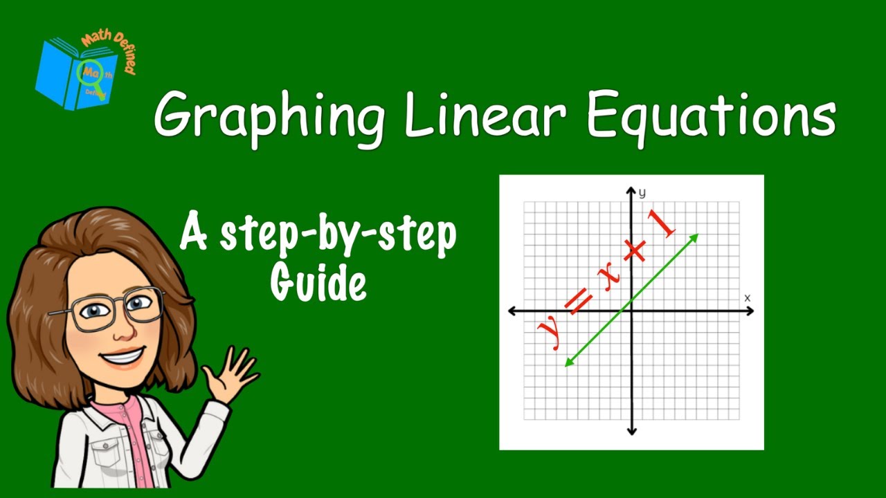 Graphing Linear Equations - Using a Table - YouTube