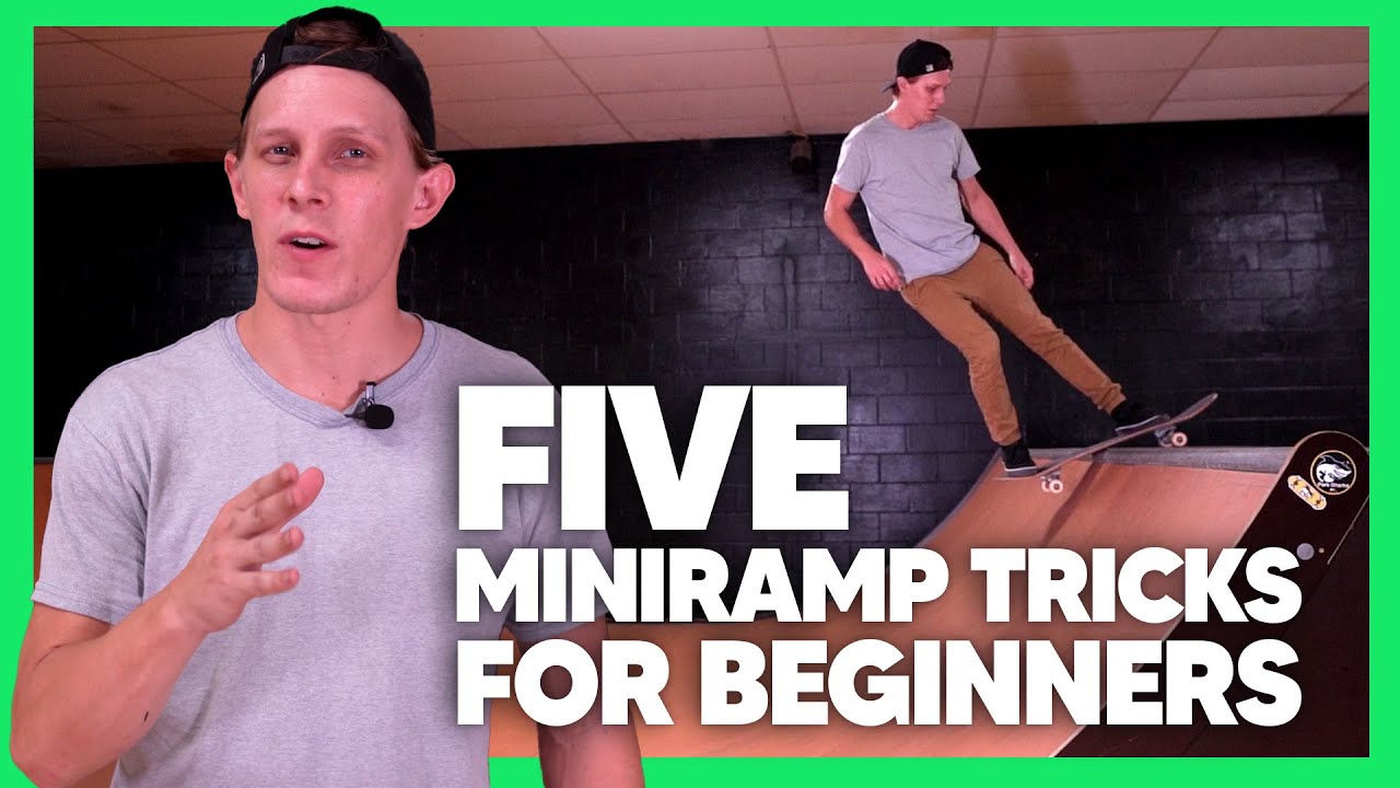 How to do the first 5 tricks on a halfpipe for beginner skateboarders ...