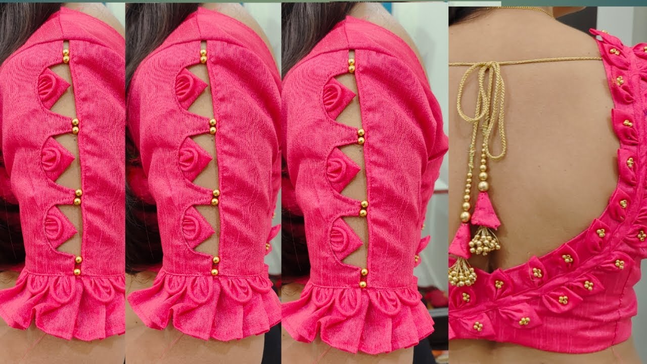 Beautiful letest sleeve blouse design easy method cutting and stitching ...