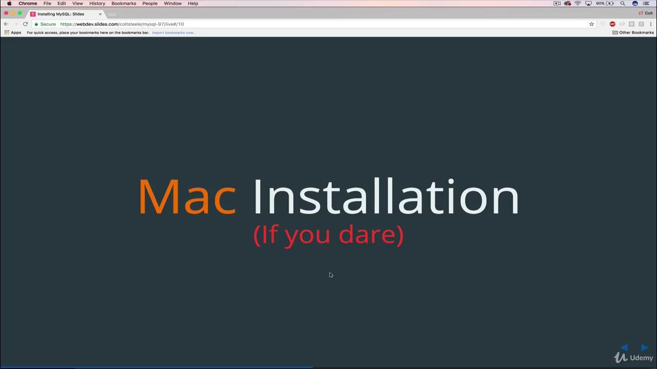 MYSQL Mac Installation - YouTube