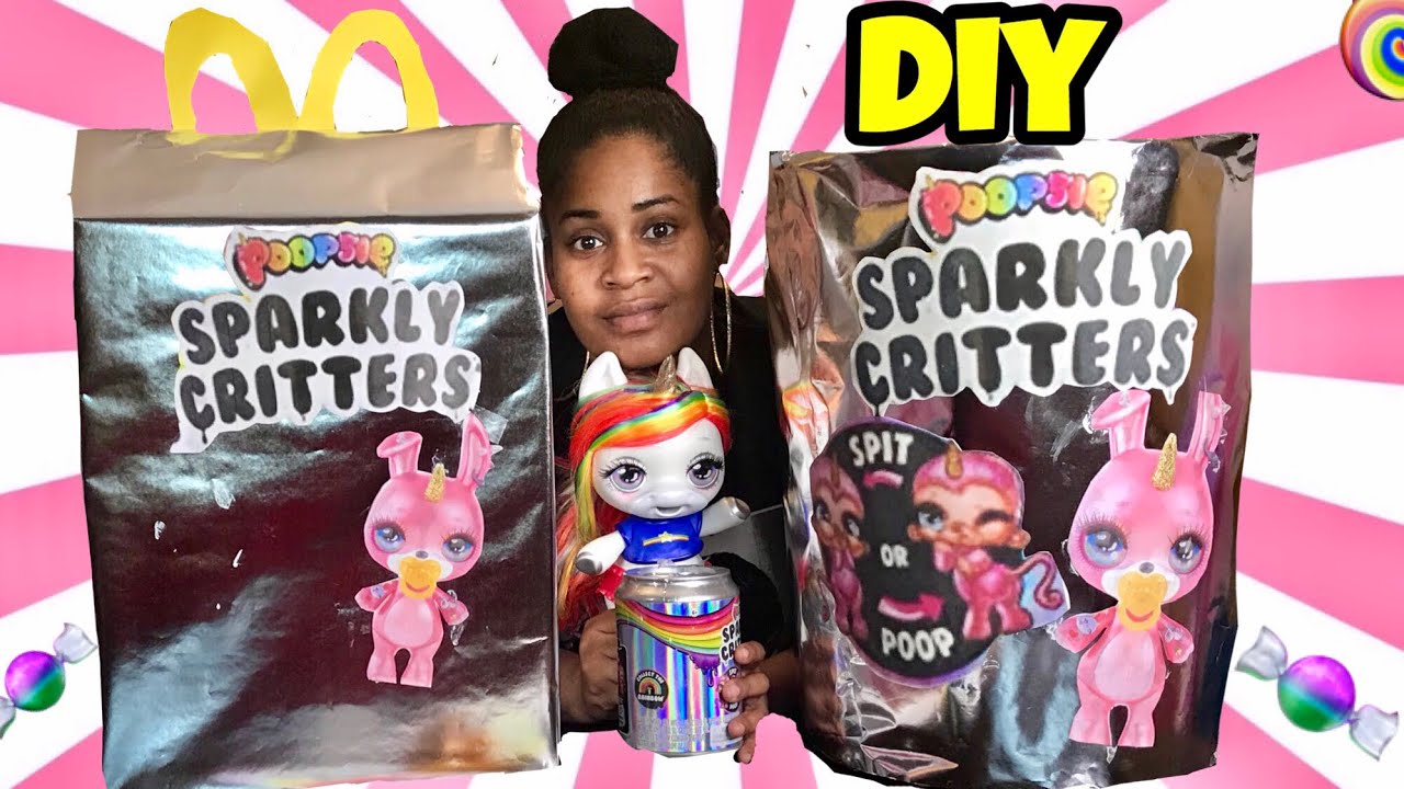 Giant Poopsie Sparkly Critters Soda Pop Can And Giant Poopsie Sparkly ...