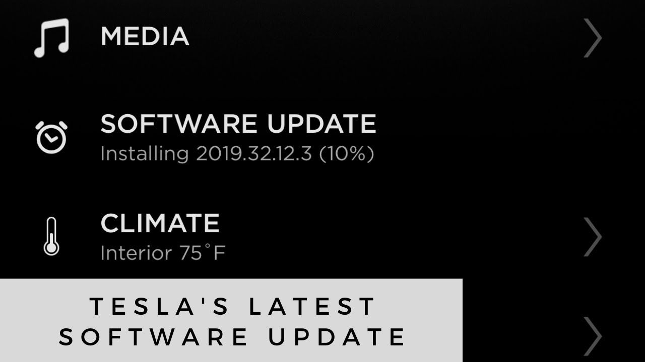 Tesla Over The Air Software Update 2019 32 12 3 Whats New Youtube
