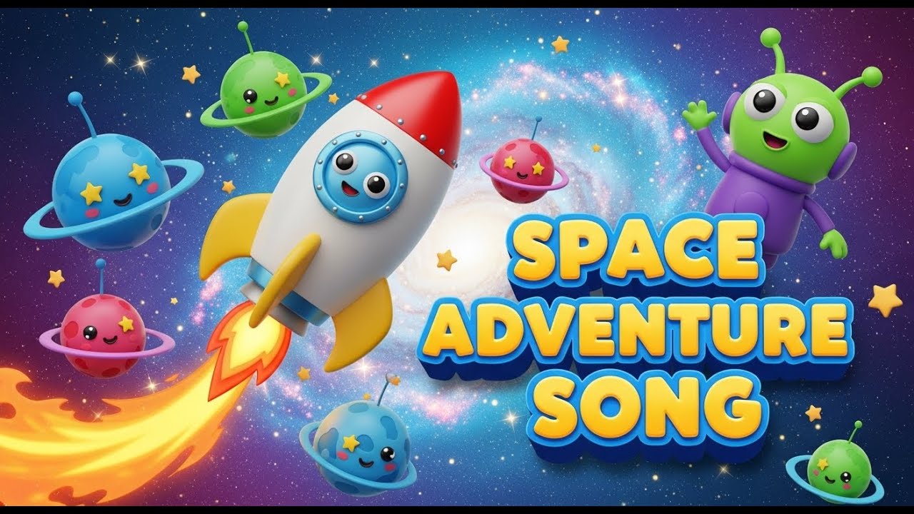 Space Adventure Song | Fun 3D Planets & Space Learning for Kids | Buzzy ...