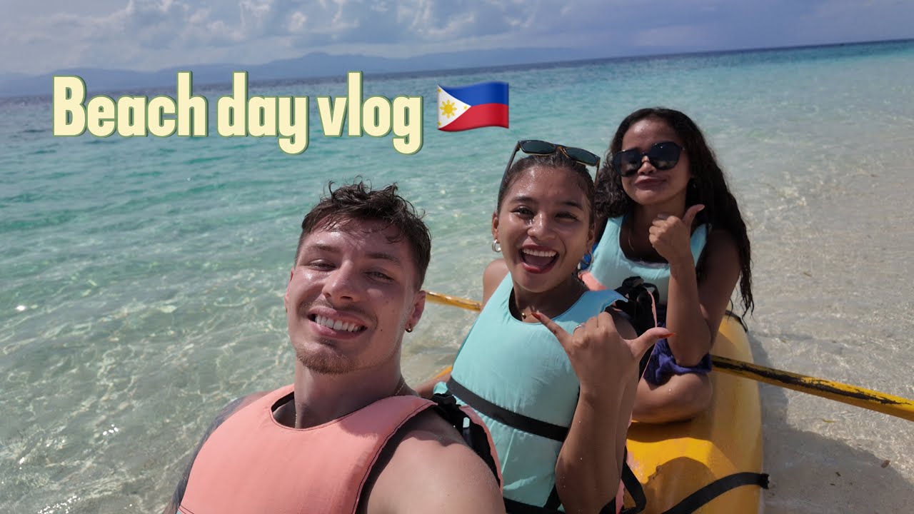 Beach day vlog with BEAUTIFUL Filipinas - YouTube