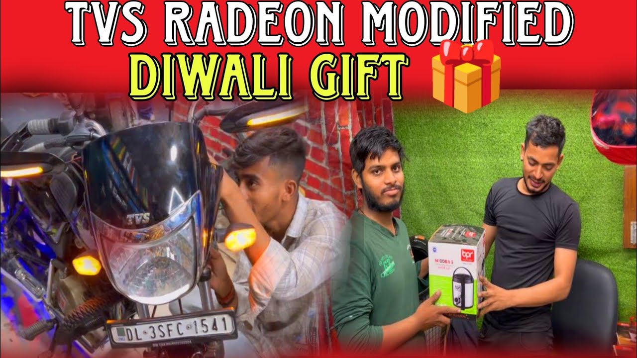 Modified Tvs radeon | tvs radeon modified | special Diwali - YouTube