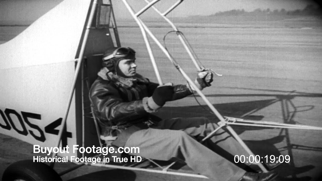 HD Stock Footage Amazing Gyro-Glider Takes Flight 1946 Newsreel - YouTube